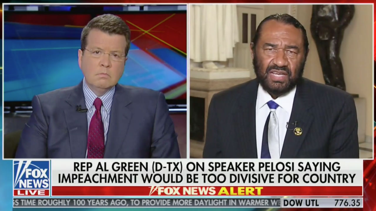 Al Green and Neil Cavuto Clash Over Donald Trump Impeachment