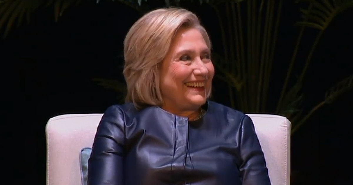 WATCH: Hillary Clinton Smiles and Reacts to Julian Assange Arrest