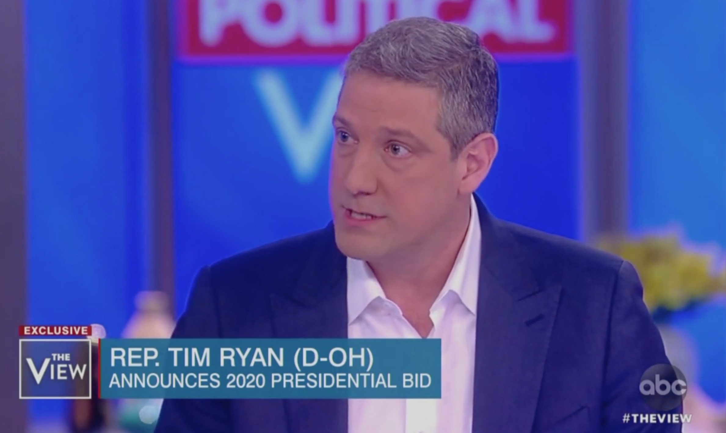 Tim Ryan Wows The View With 2020 Announcement: ‘Trump is Going Back to ...