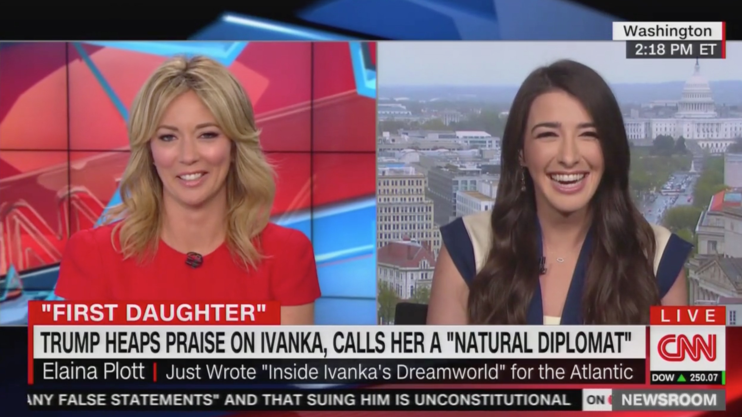 Elaina Plott Mocks Trump, Ivanka Over Chance Meeting