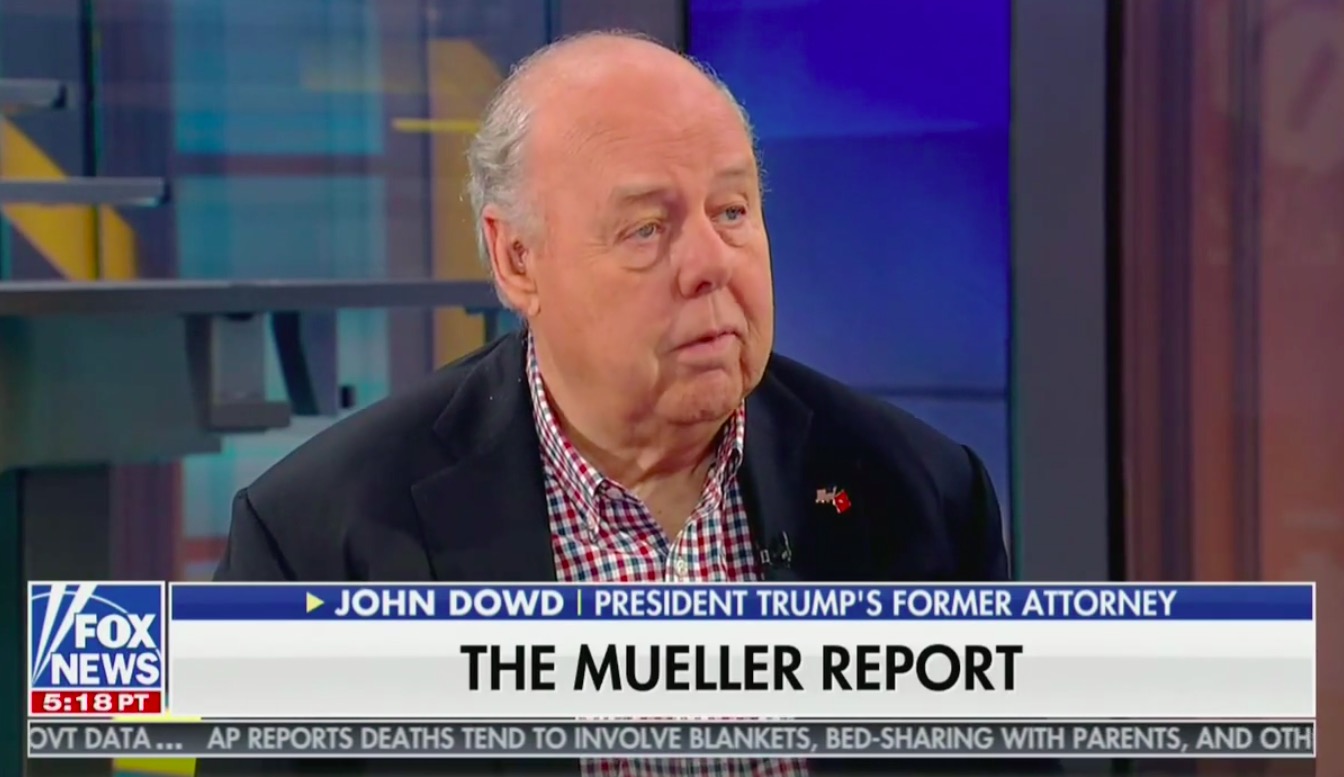 Former Trump Lawyer John Dowd Rails Against Mueller Report