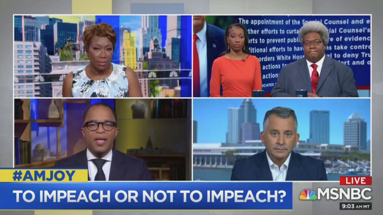 MSNBC Panel Debates Dem Strategy on Impeachment: Would Be ‘Mistake’ to ...