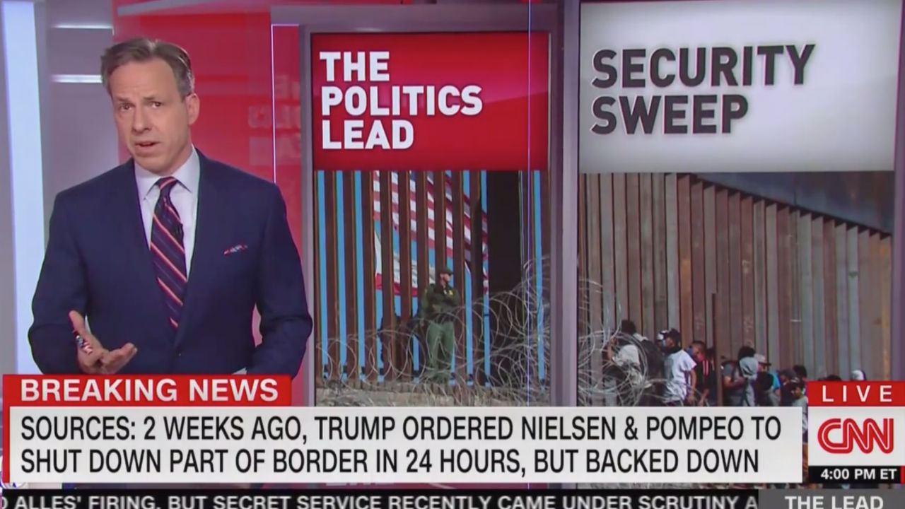 CNN’s Jake Tapper Reports on WH Immigration Tensions: Trump Was ...