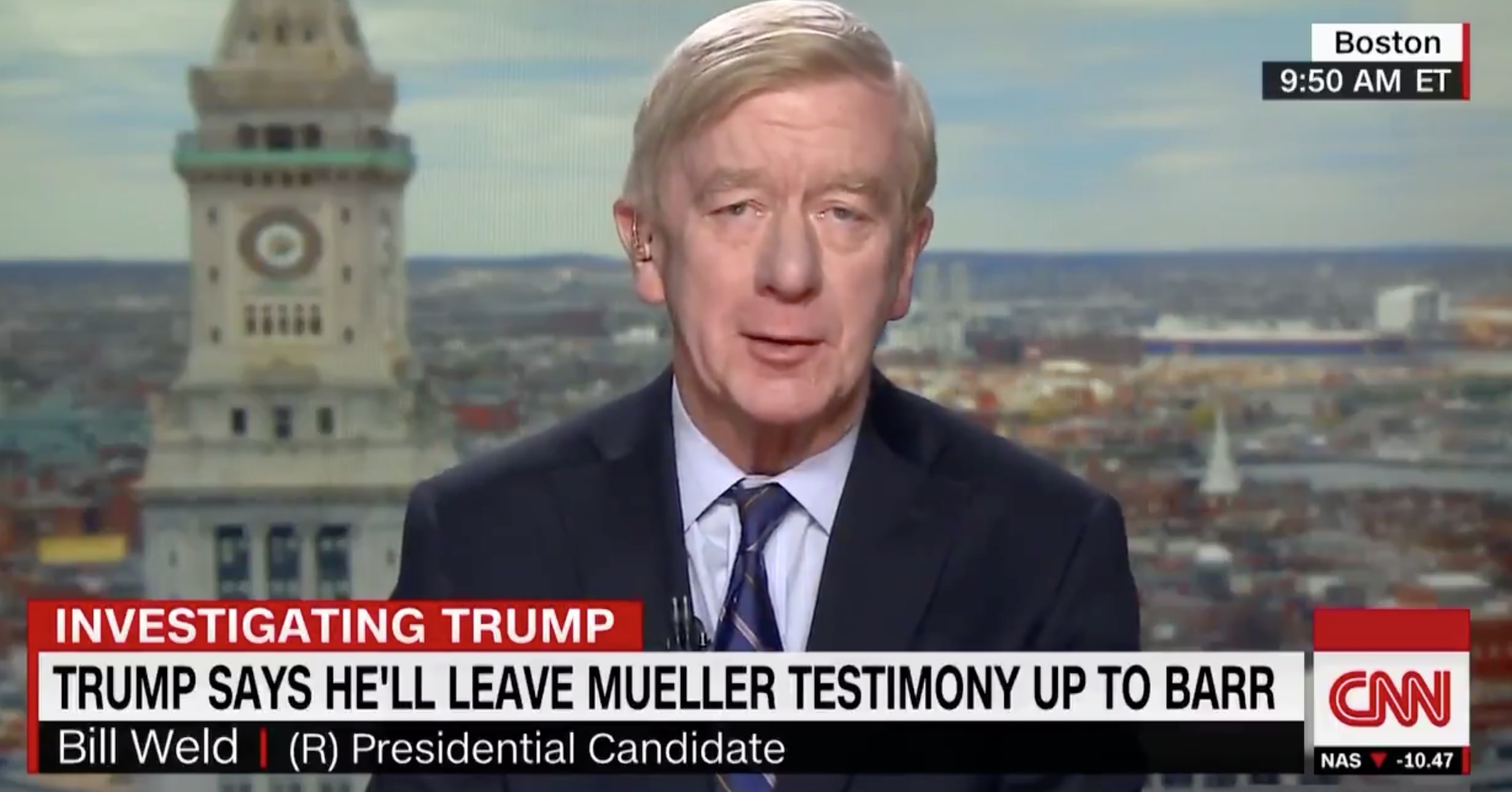 Bill Weld: 'Donald Trump Looks Like He'd Rather Be a King'