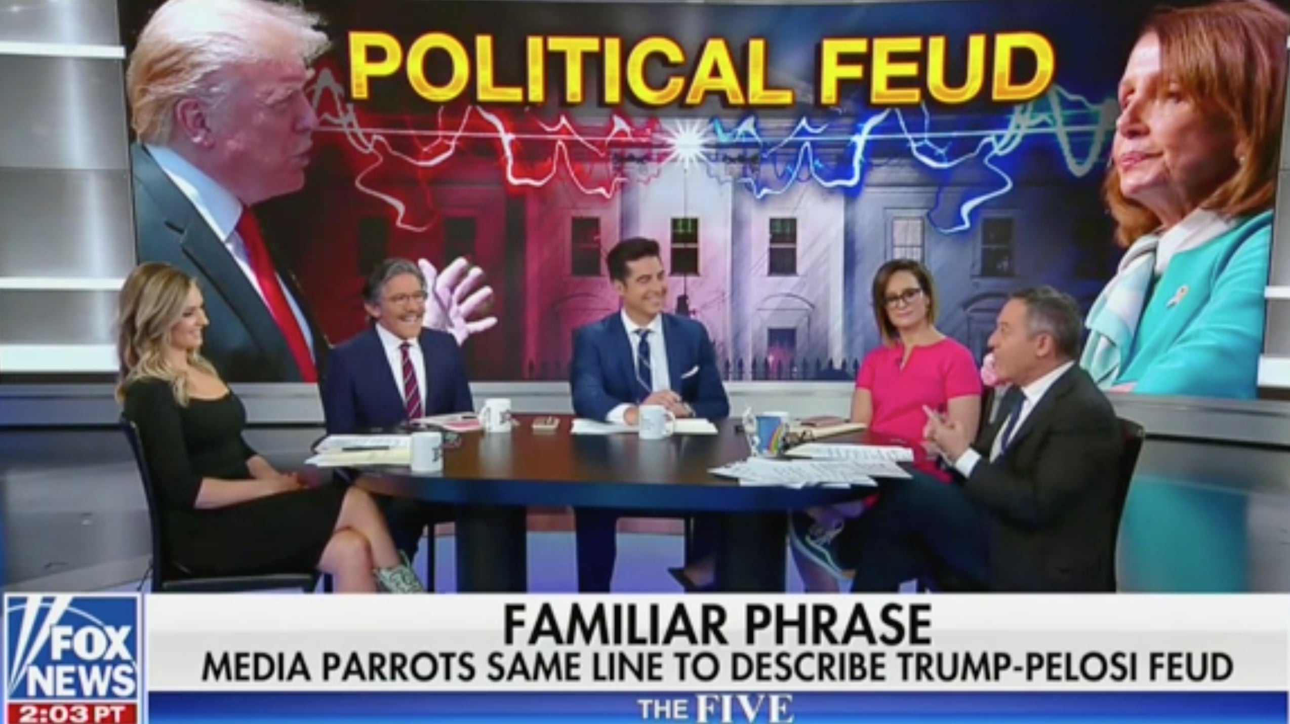 Fox News' The Five Goes Off on Trump-Pelosi Feud