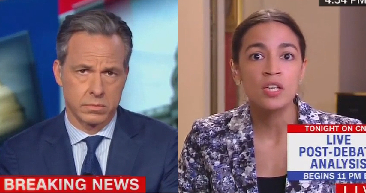Jake Tapper Pushes AOC on Concentration Camp Comments: Is That What You ...