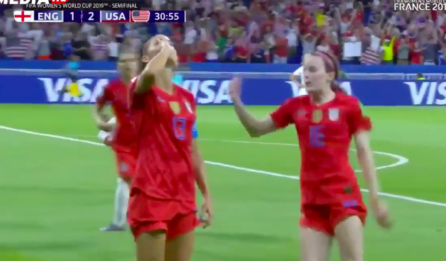 U.S. Soccer Star Alex Morgan Taunts England By Mock-Sipping Tea After ...