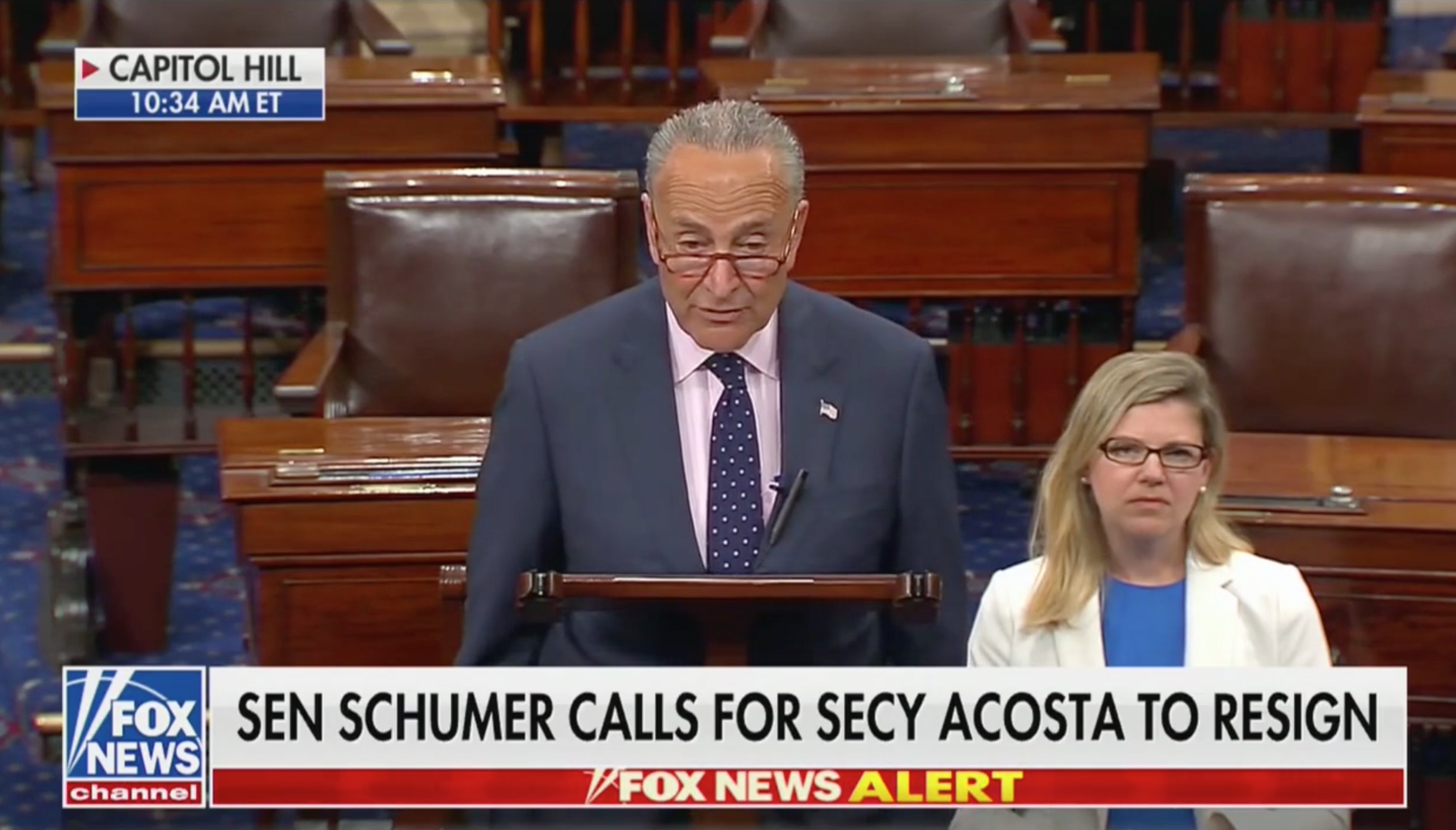 Chuck Schumer Calls for Alex Acosta's Resignation