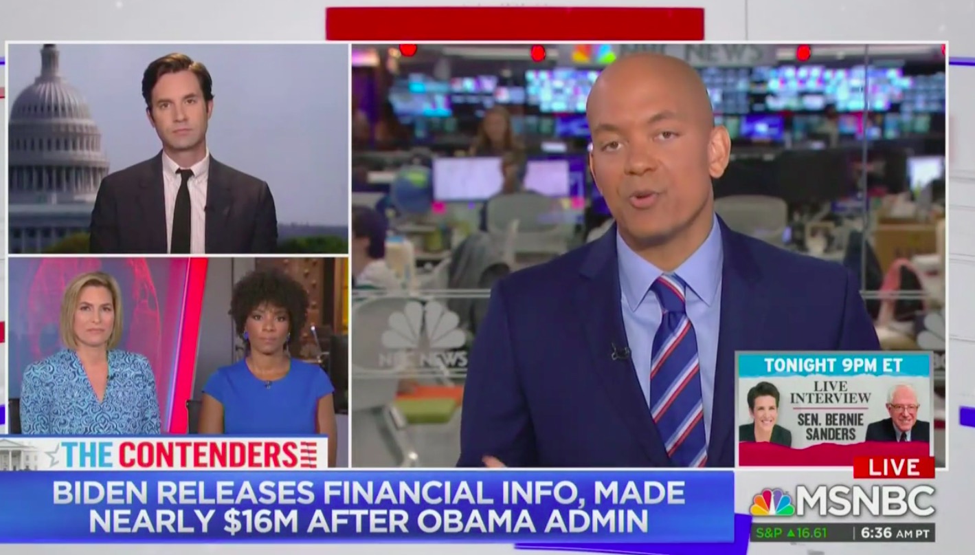MSNBC on Biden's New Money: Can He Relate to Working Voters?