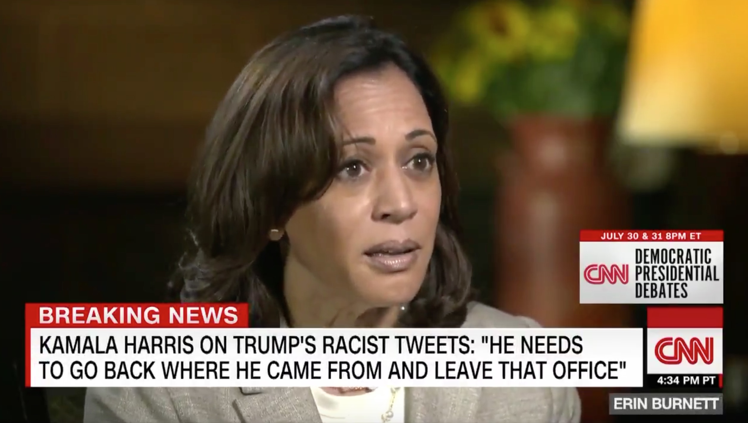 Kamala Harris: Trump 'Needs to Go Back Where He Came From'