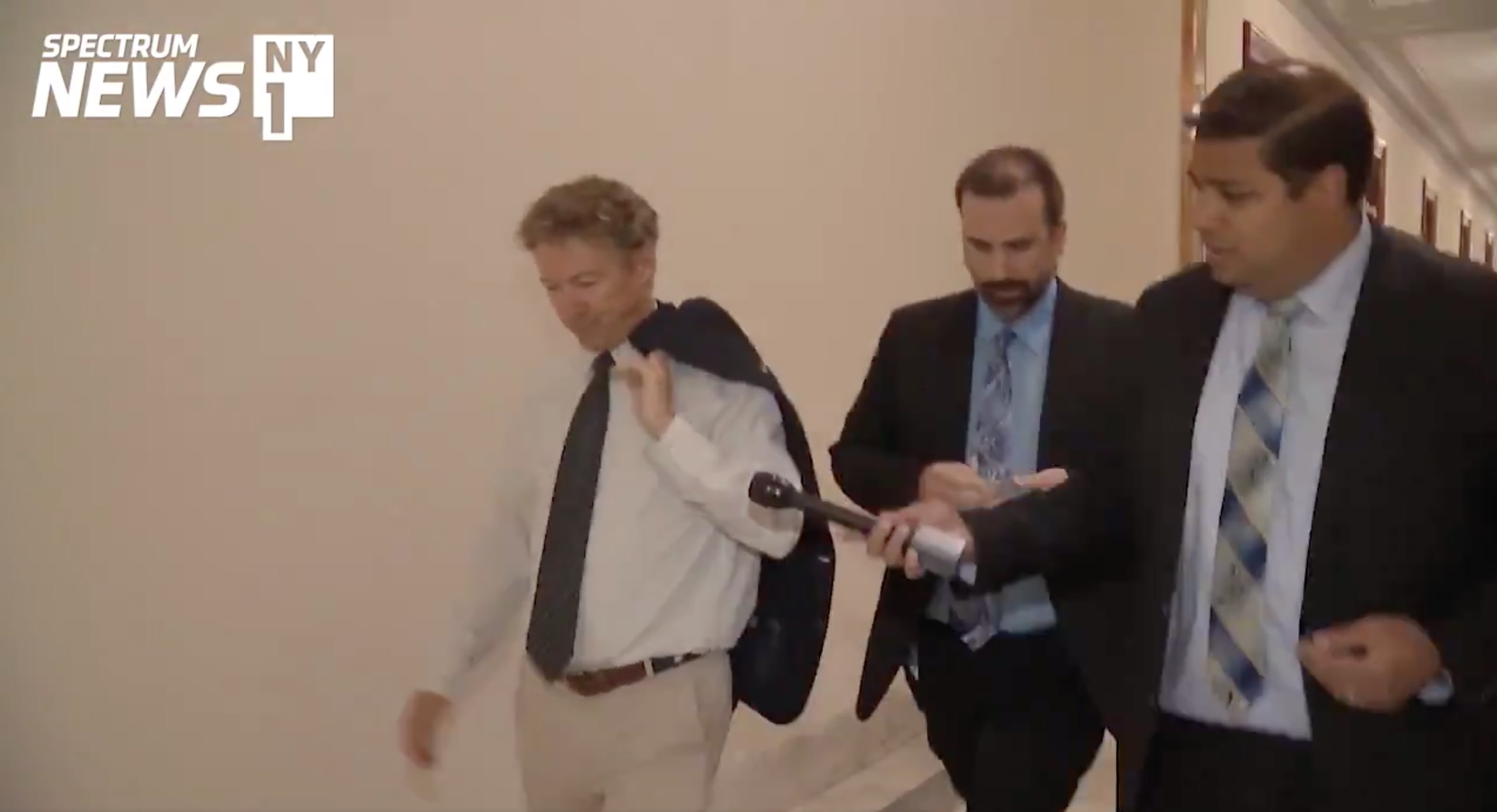 Rand Paul Runs Away From NY1's Jeevan Vittal Over 9/11 Bill