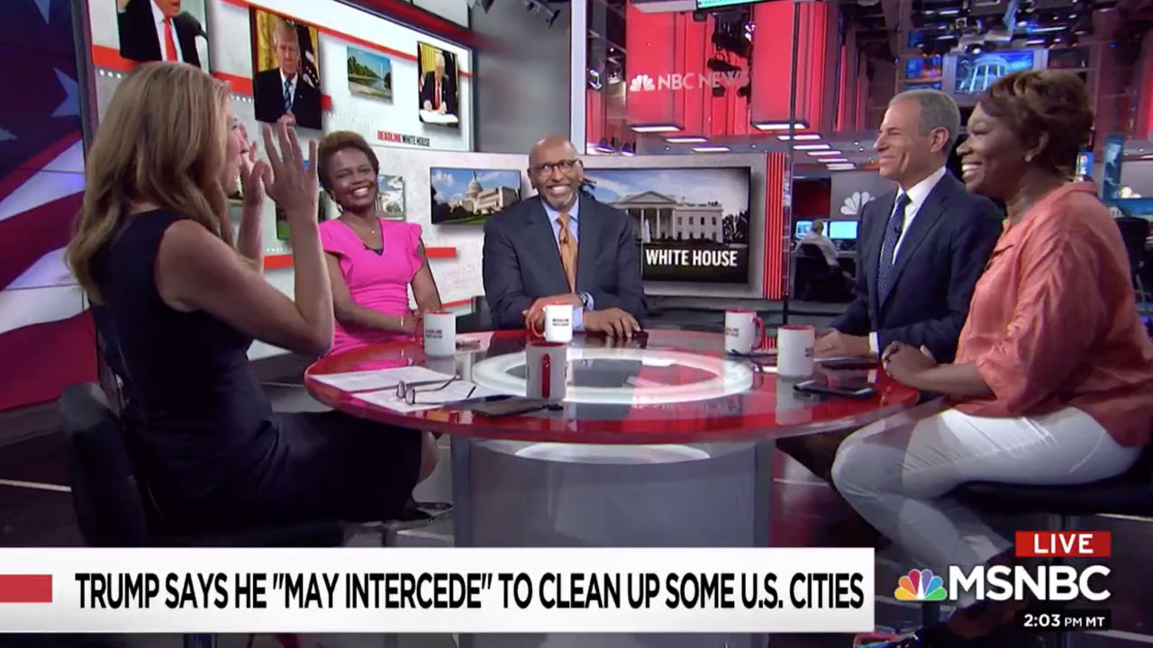 MSNBC Panel Bursts Out Laughing at Trump Comments on Cities
