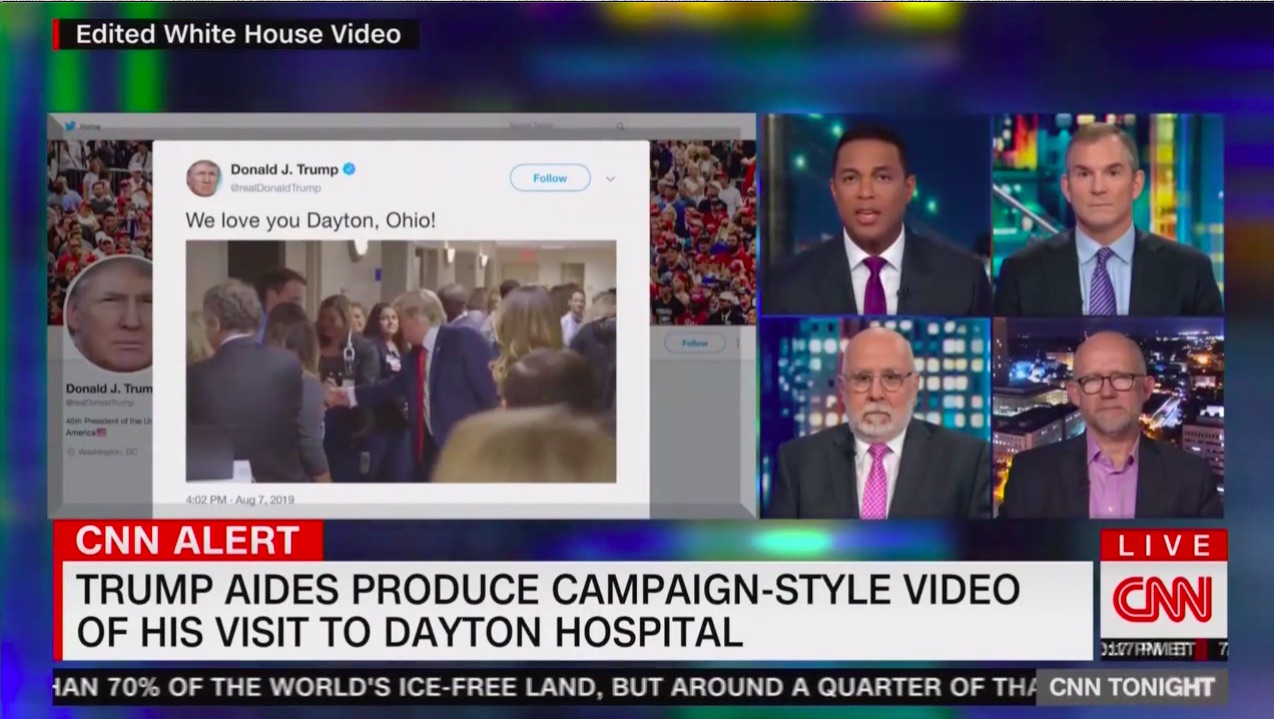 CNN Panel Savages Trump for Making Promotional Video of Victim Visits