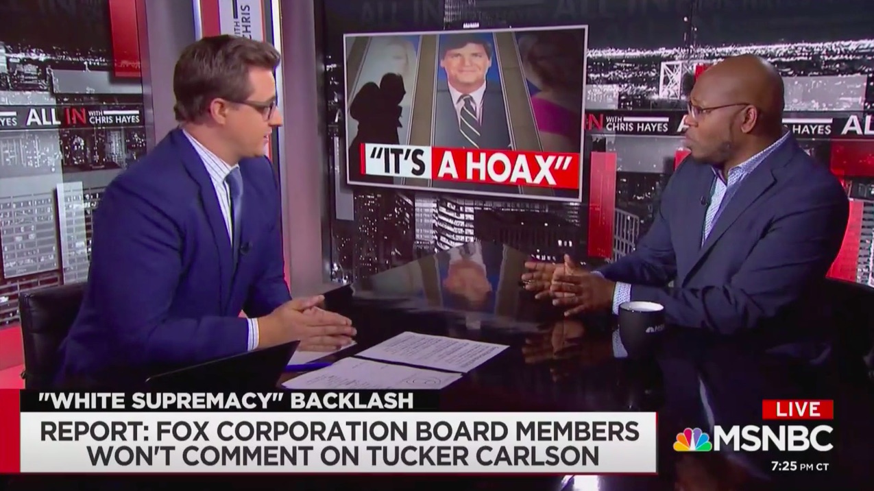 MSNBC Analyst Jason Johnson Accuses Tucker Carlson of 'Basically ...