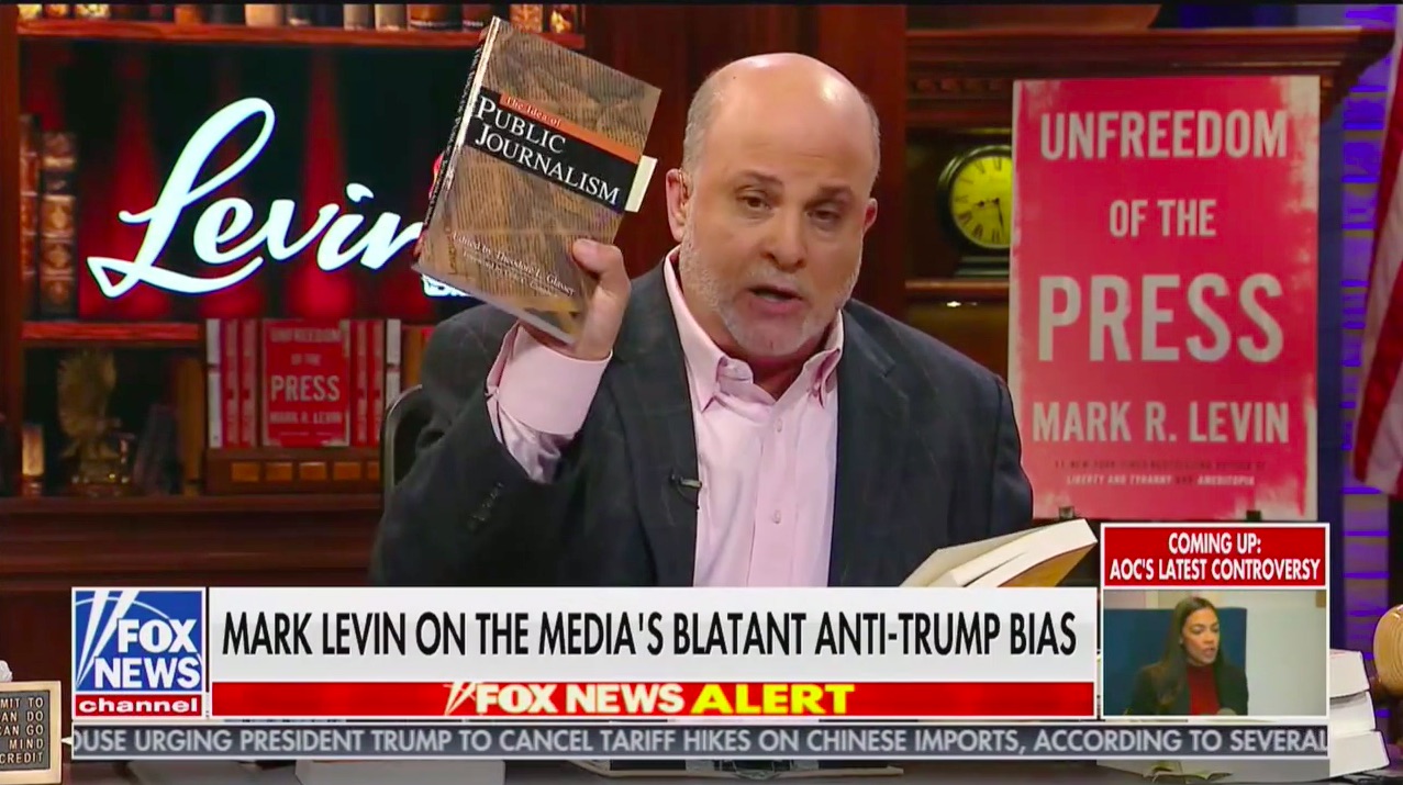 Mark Levin Rifles Through Piles of Books, Blast 'New York Times' in ...