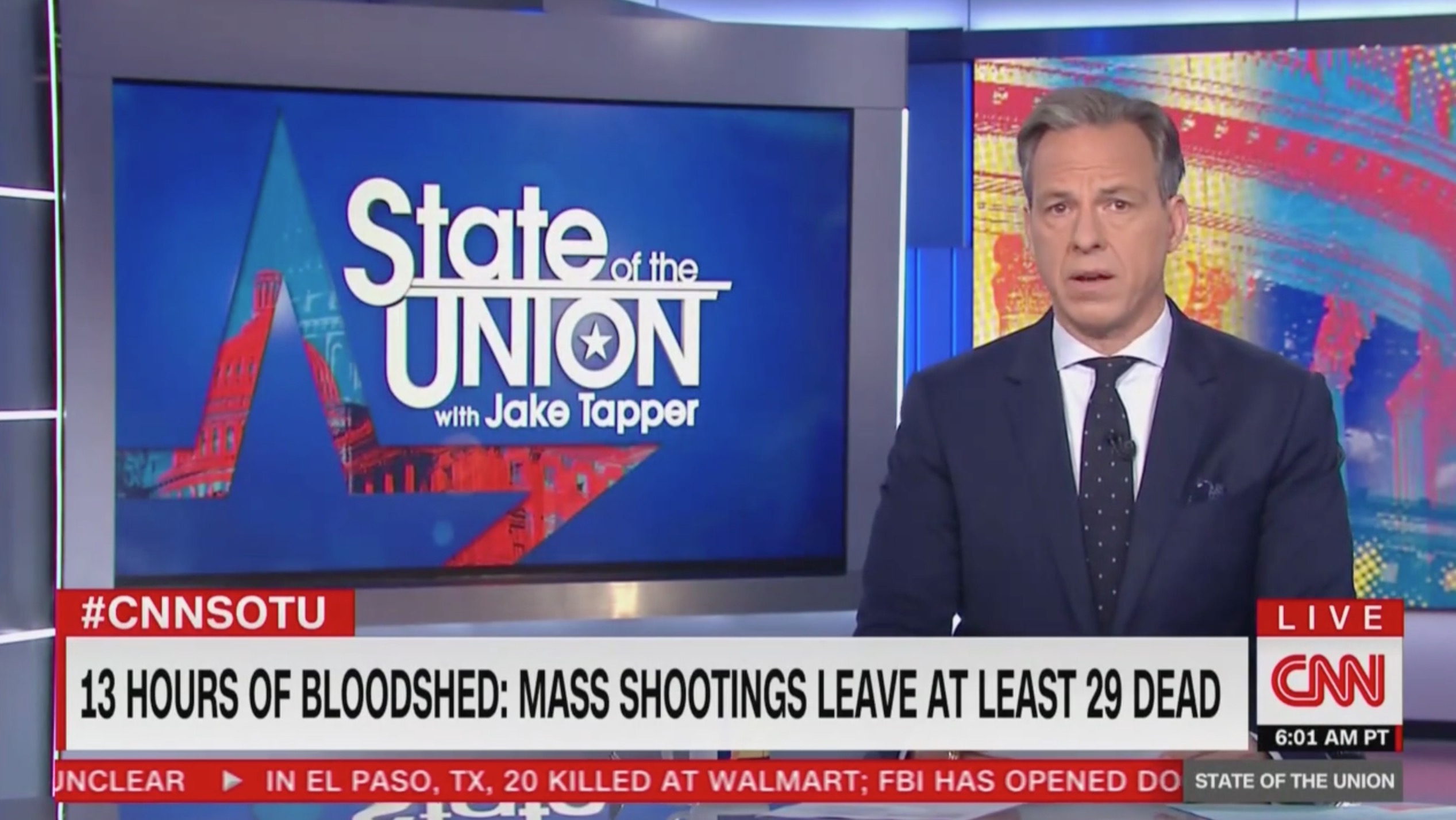 Jake Tapper Calls Out White House, Lawmakers After Shootings