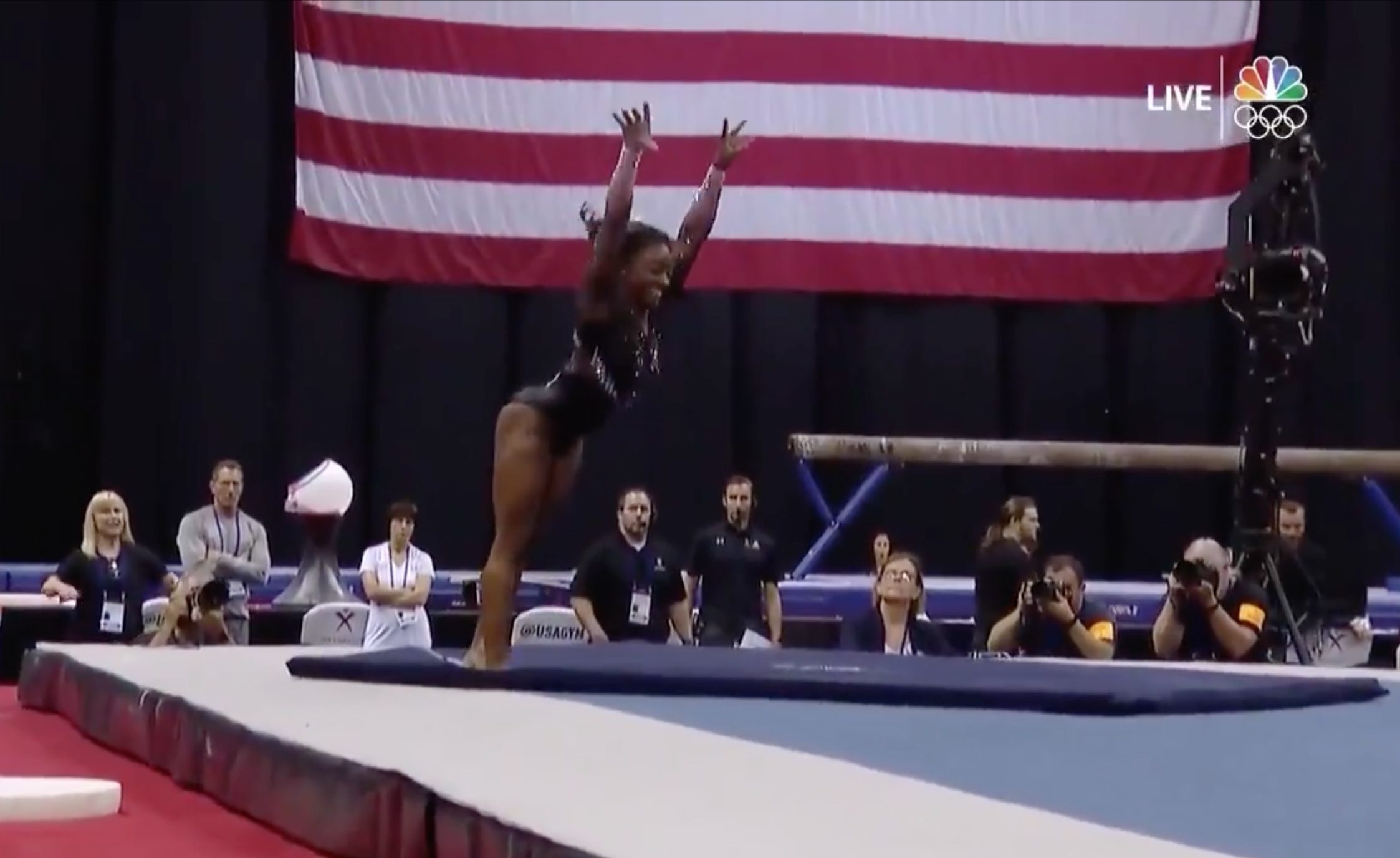 WATCH: Simone Biles Lands Historic Triple-Double Jump