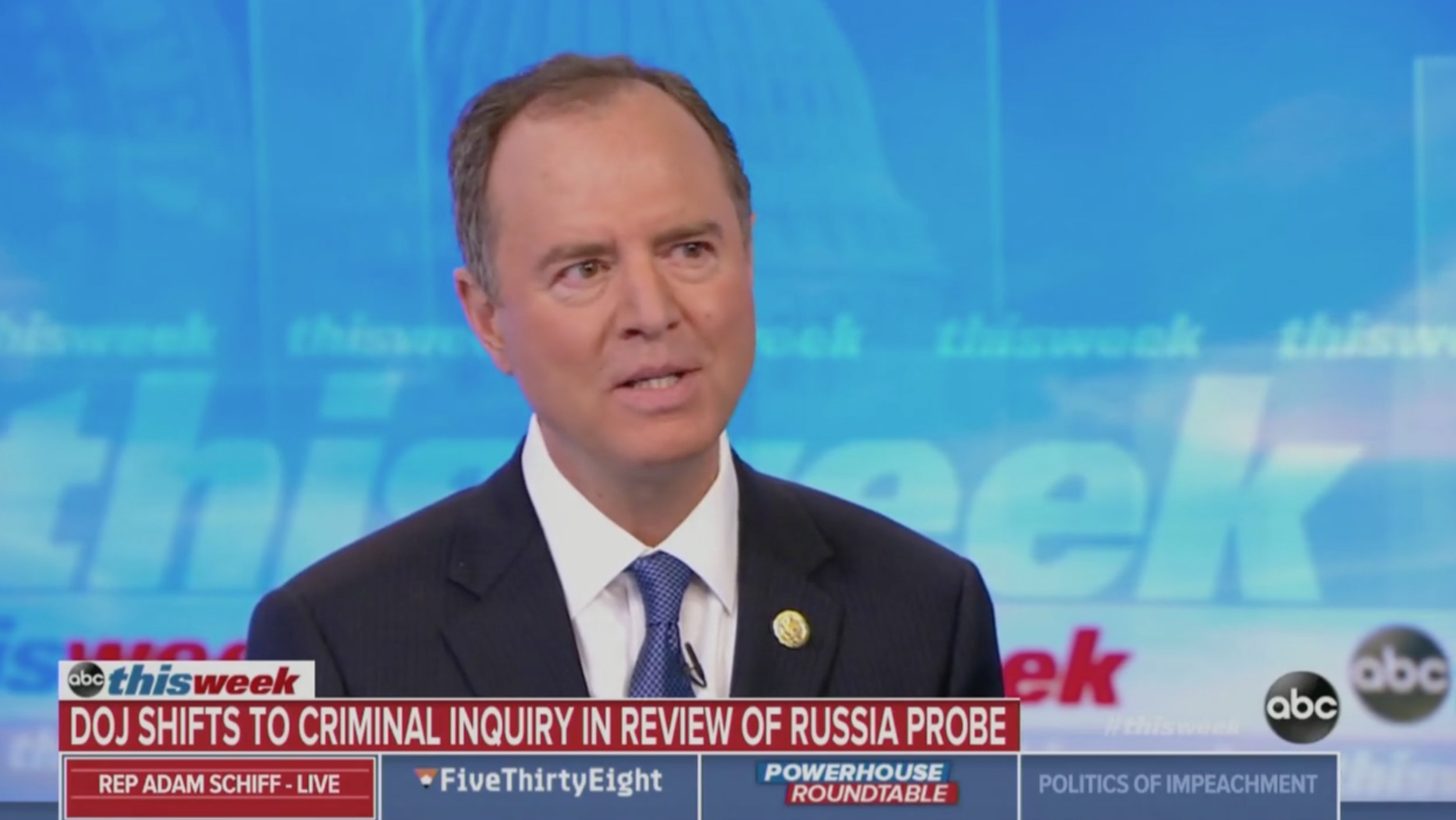 Adam Schiff Rips Bill Barr for 'Weaponizing' Justice Dept.