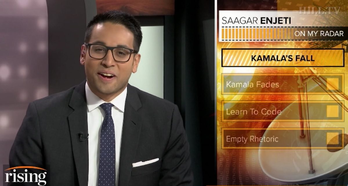 HillTV’s Saagar Enjeti Claims ‘Death Knell’ for Kamala Harris, Accuses ...