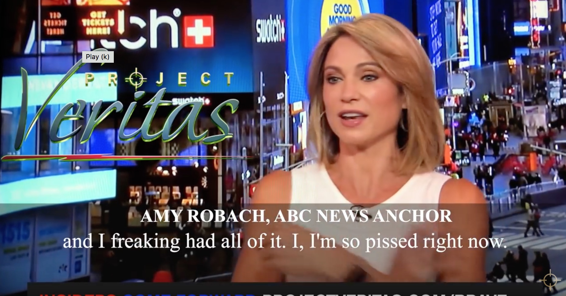 Amy Robach Caught on Video Saying ABC Quashed Epstein Story
