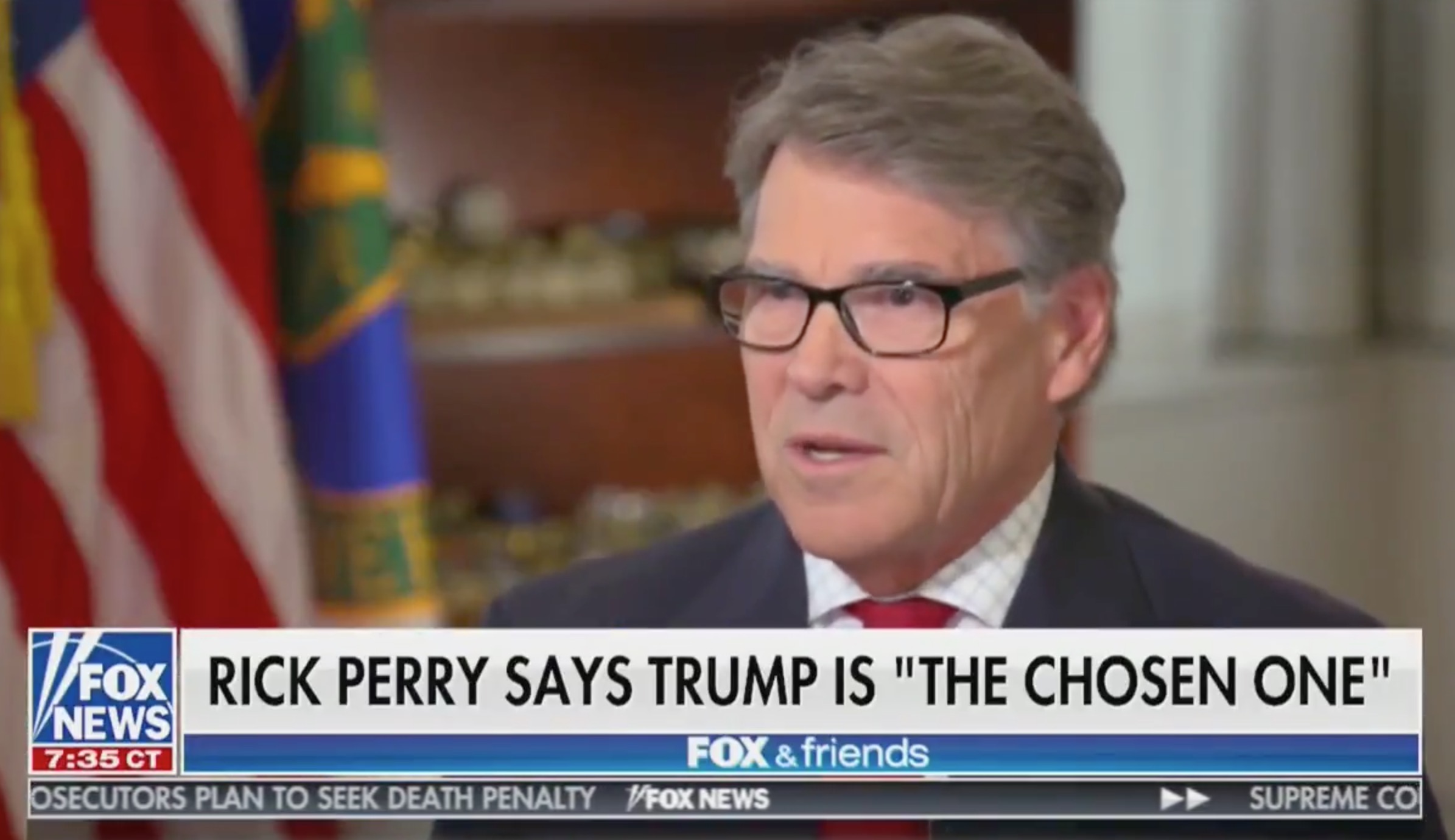 Rick Perry: Donald Trump is 'the Chosen One' Sent by God
