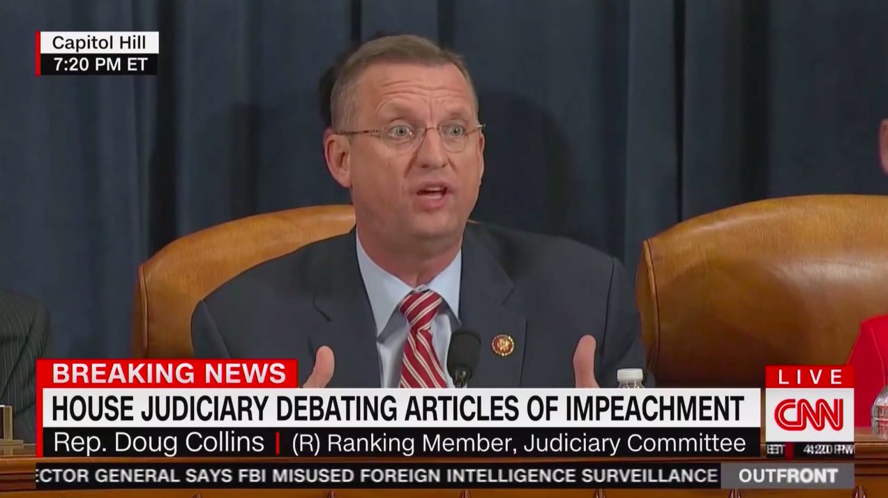 Doug Collins Accuses Dems of '3-Year Vendetta' Against Trump