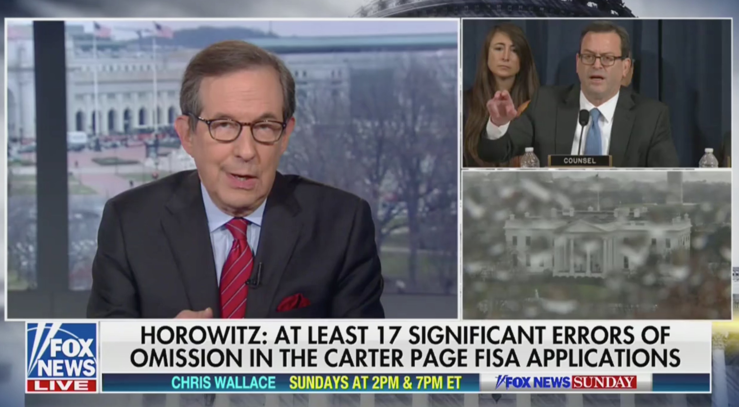 Chris Wallace: IG Did Not Support that Barr and Trump Alleged