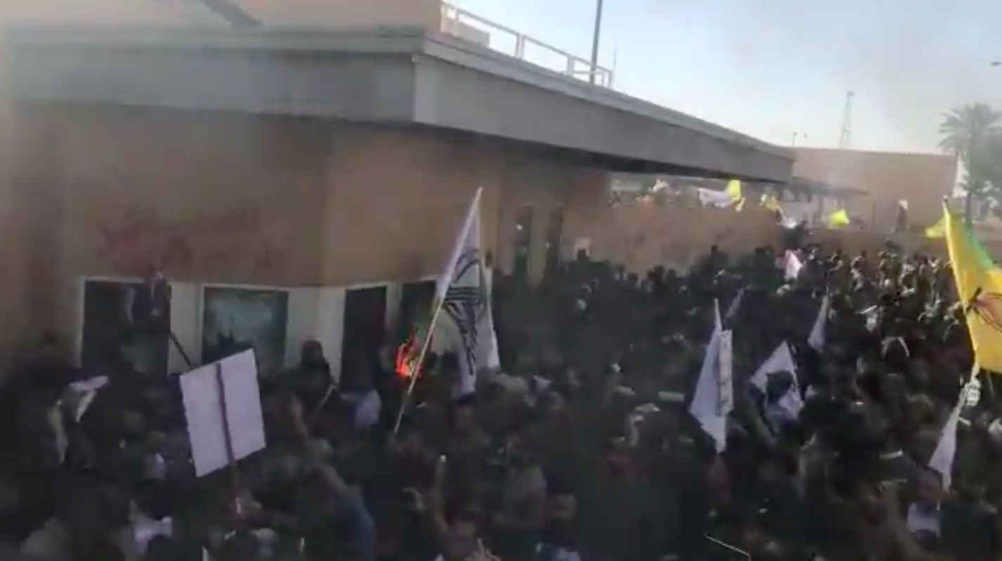 WATCH: Iraqi Protesters Storm U.S. Baghdad Embassy