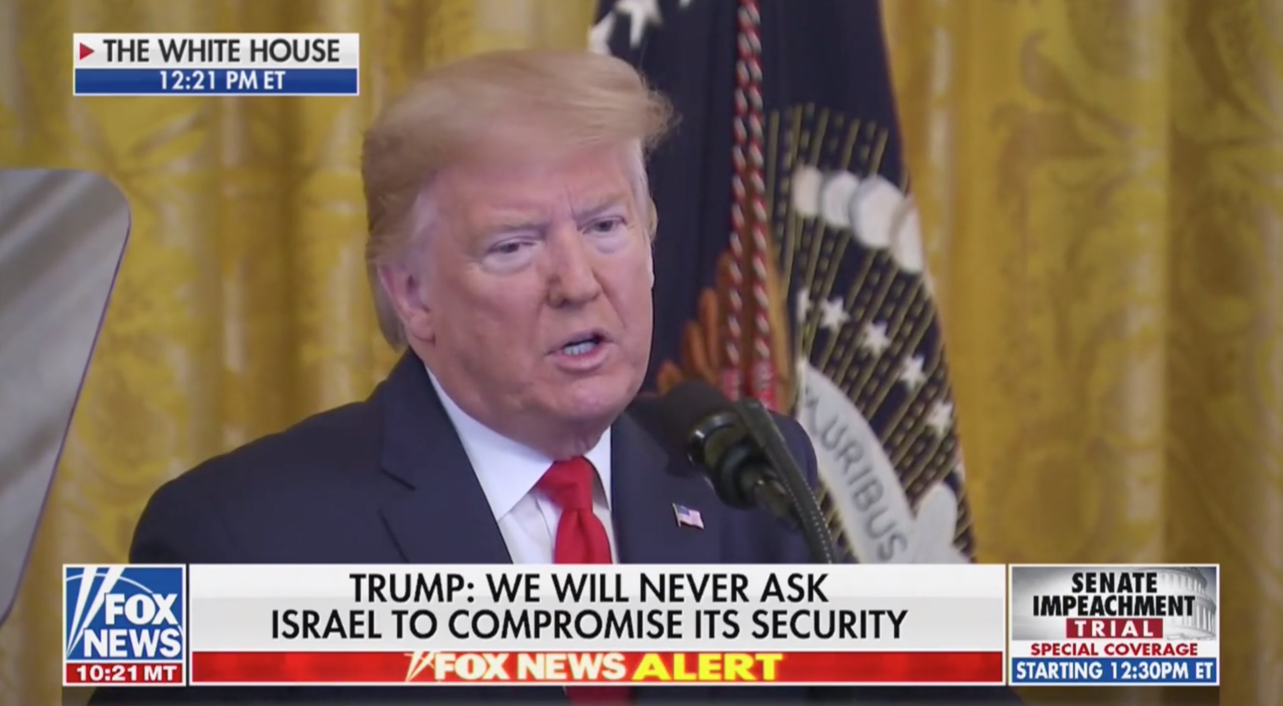 Trump Tells Audience Don't Clap For Being Fair to Palestine