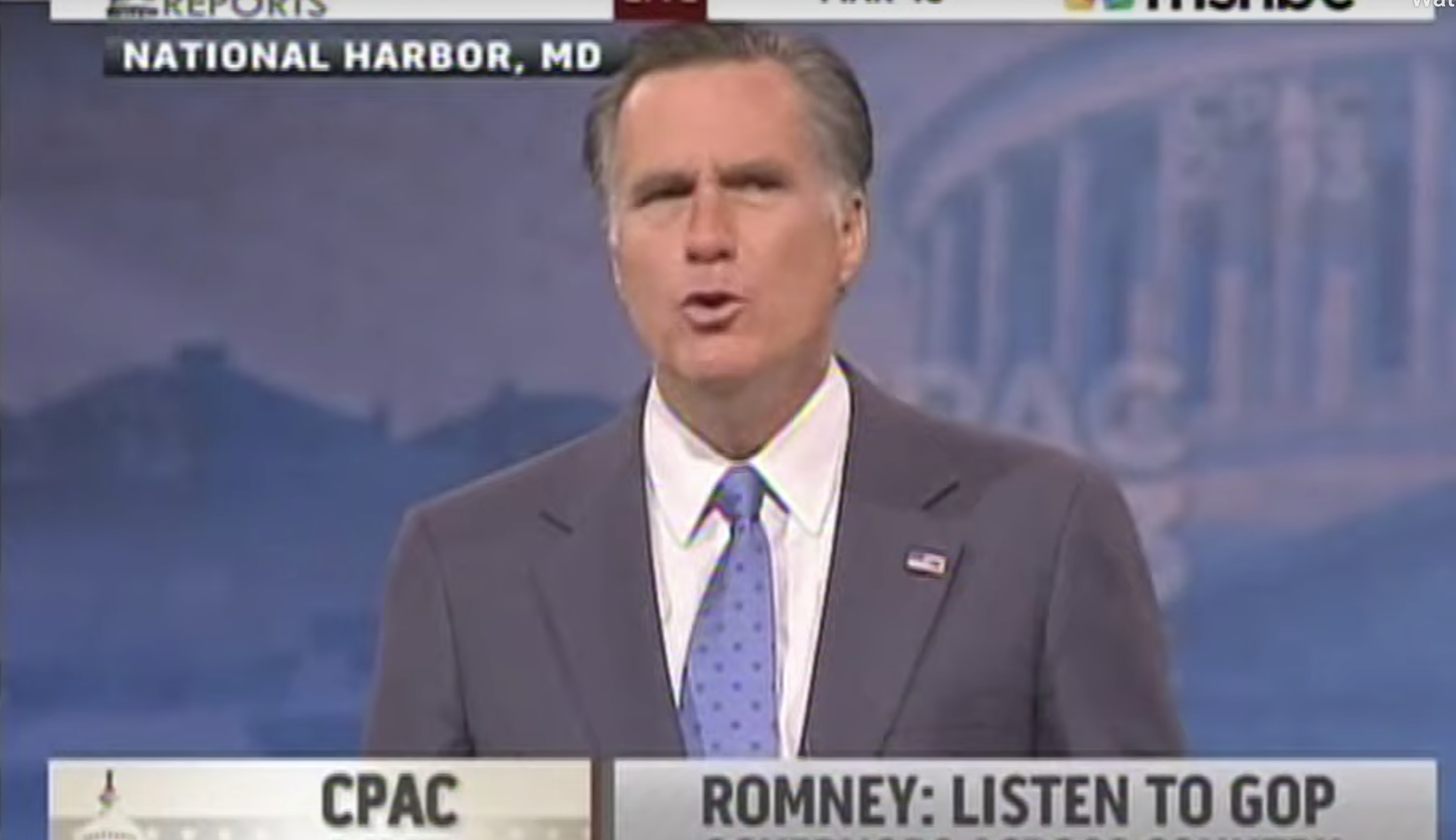 CPAC Spites Mitt Romney After Senator Votes For Witnesses