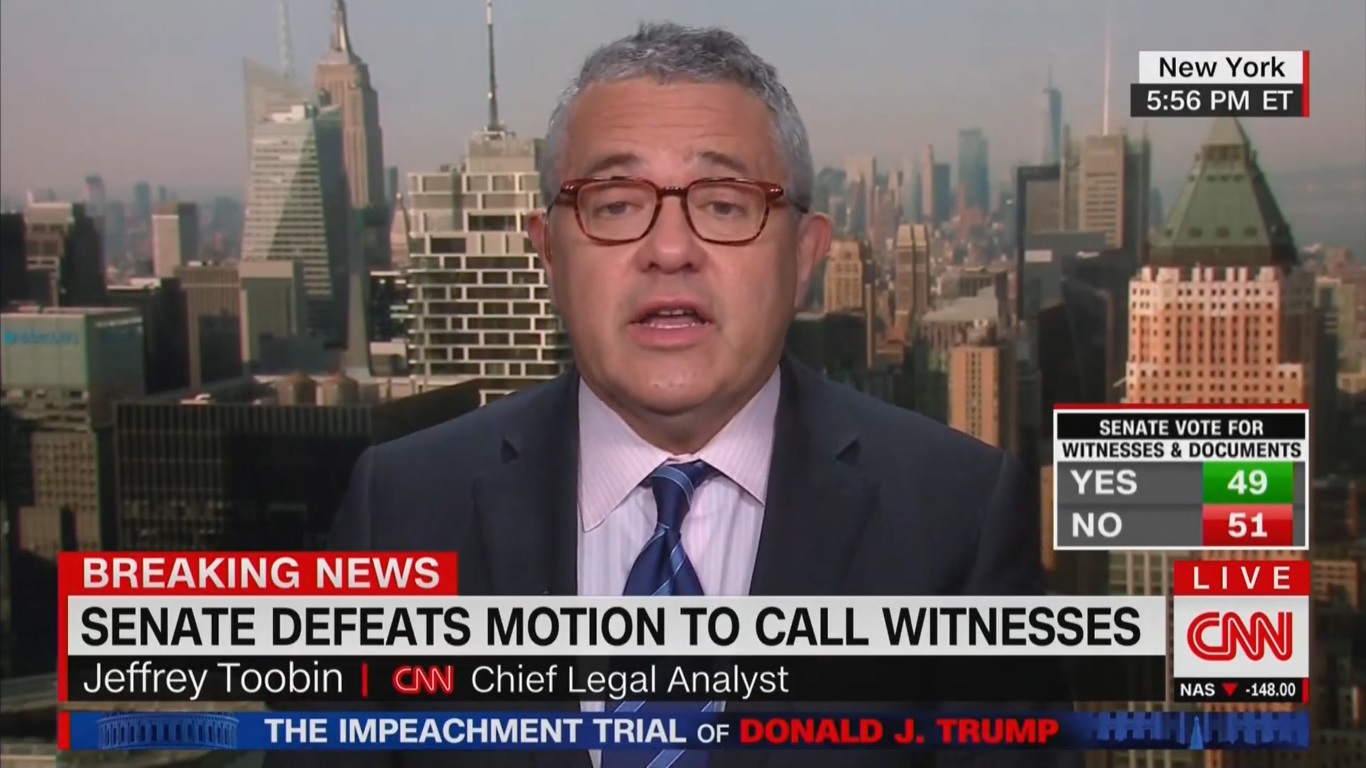 CNN's Jeffrey Toobin After Senate Vote: 'Trump Won'