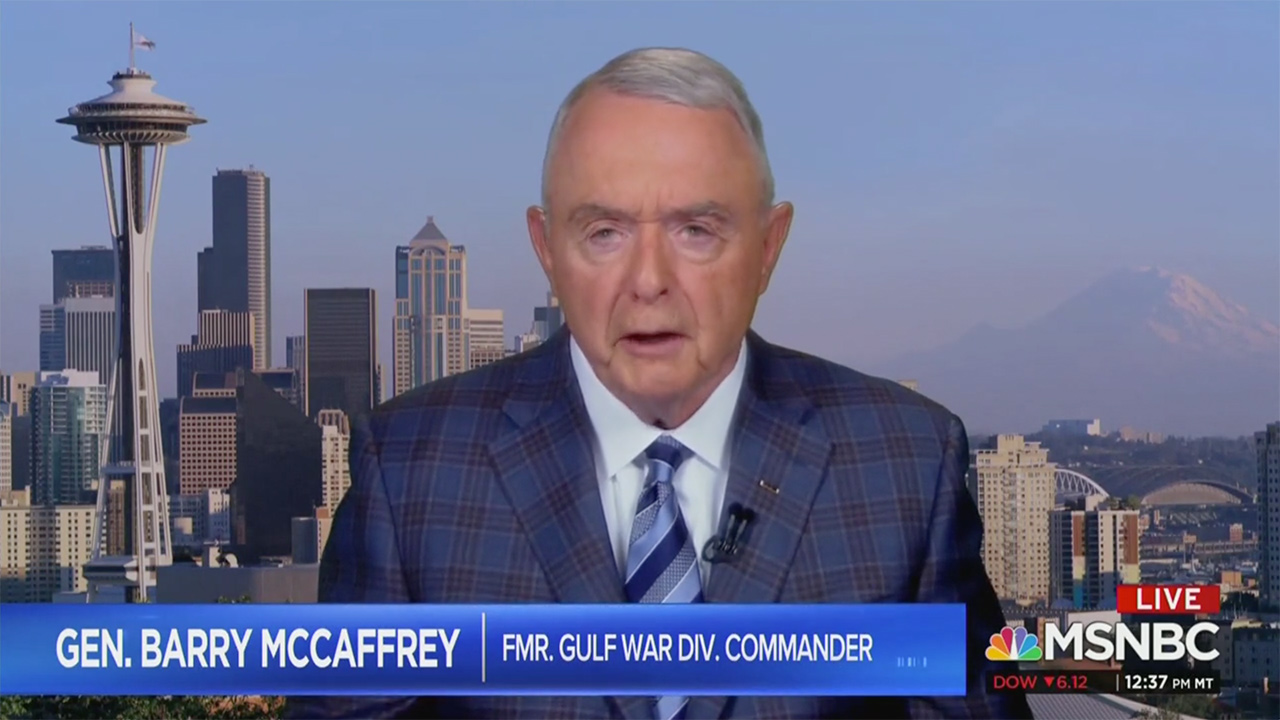 Barry McCaffrey: Trump Sounds 'Unhinged' Talking Iran