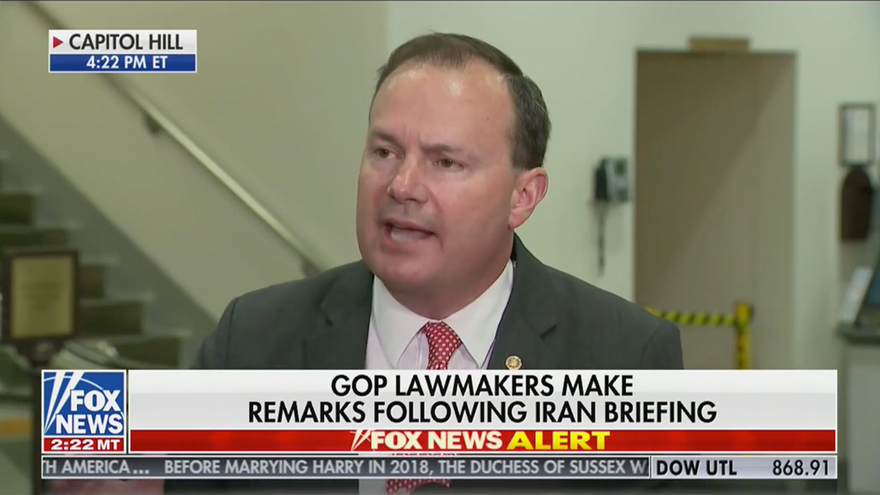 GOP Sen. Mike Lee RAGES at ‘Insulting’ Military Briefing on Iran Crisis ...