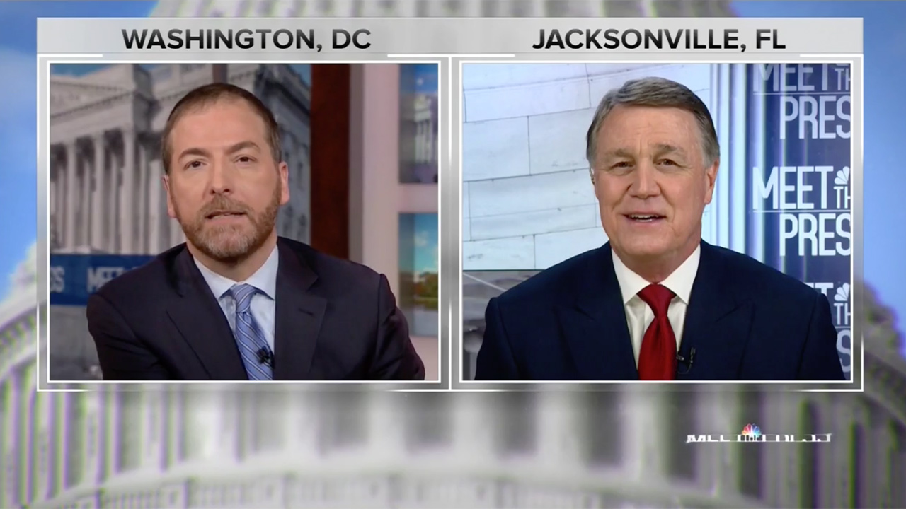 Chuck Todd, David Perdue Clash Over Ukraine, Senate Trial
