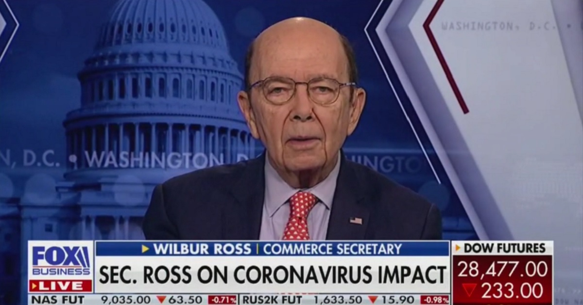 Trump SecCom Wilbur Ross: Coronavirus Could 'Help' US Jobs