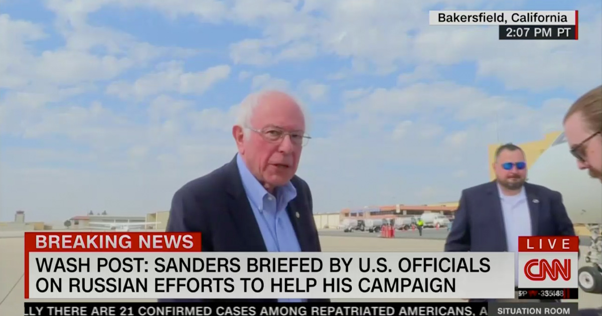 Bernie Sanders Speaks on Russian Interference Reports