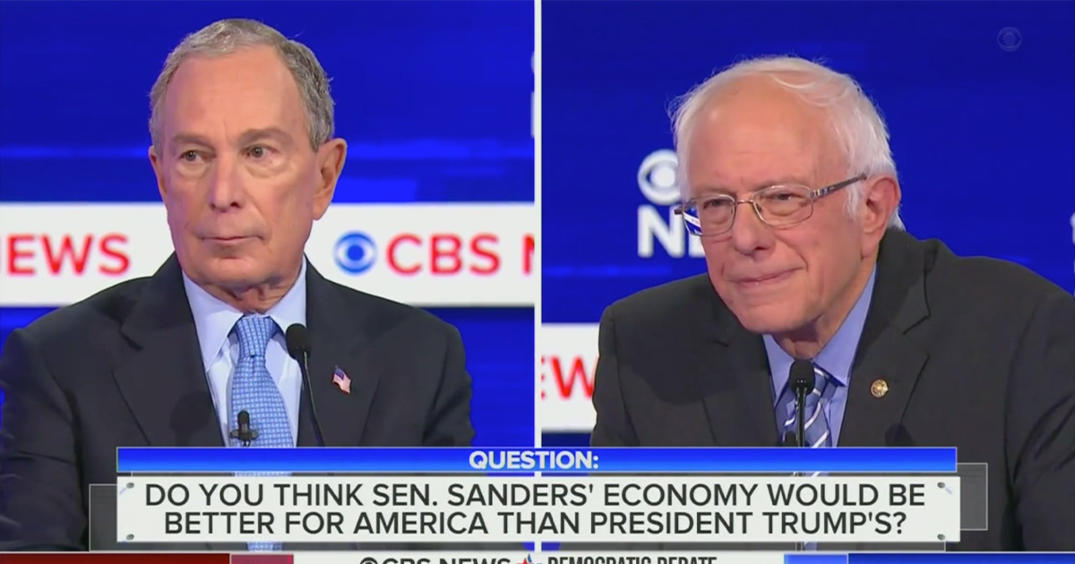 Michael Bloomberg, Bernie Sanders Exchange Blows at Debate