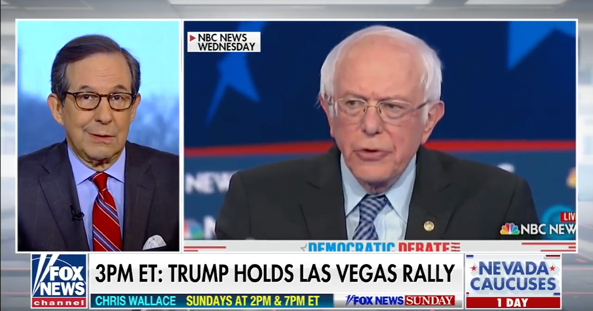 Chris Wallace Warns GOP 'Salivating' Over Bernie Sanders