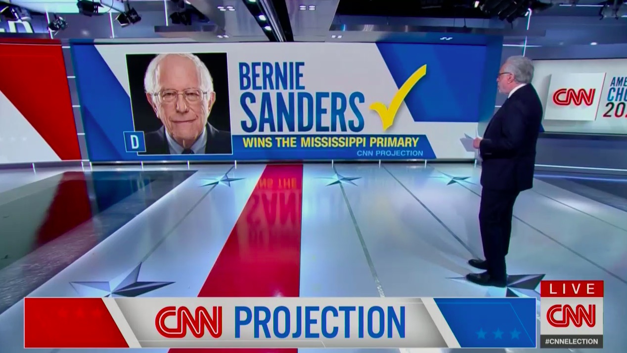 CNN Accidentally Calls MS for Bernie Sanders in Graphics Snafu