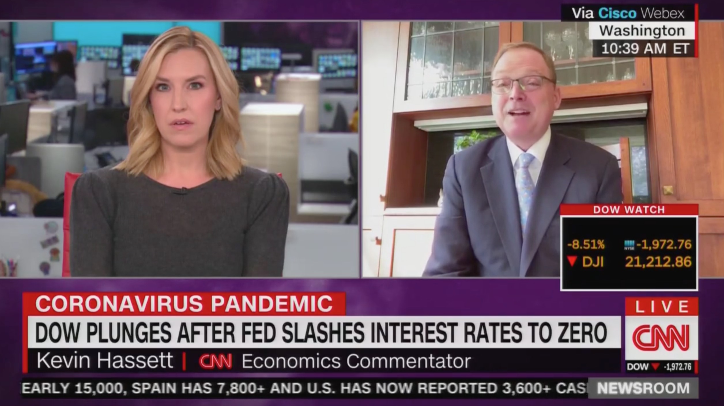 Kevin Hassett: Odds of Global Recession Close to 100 Percent