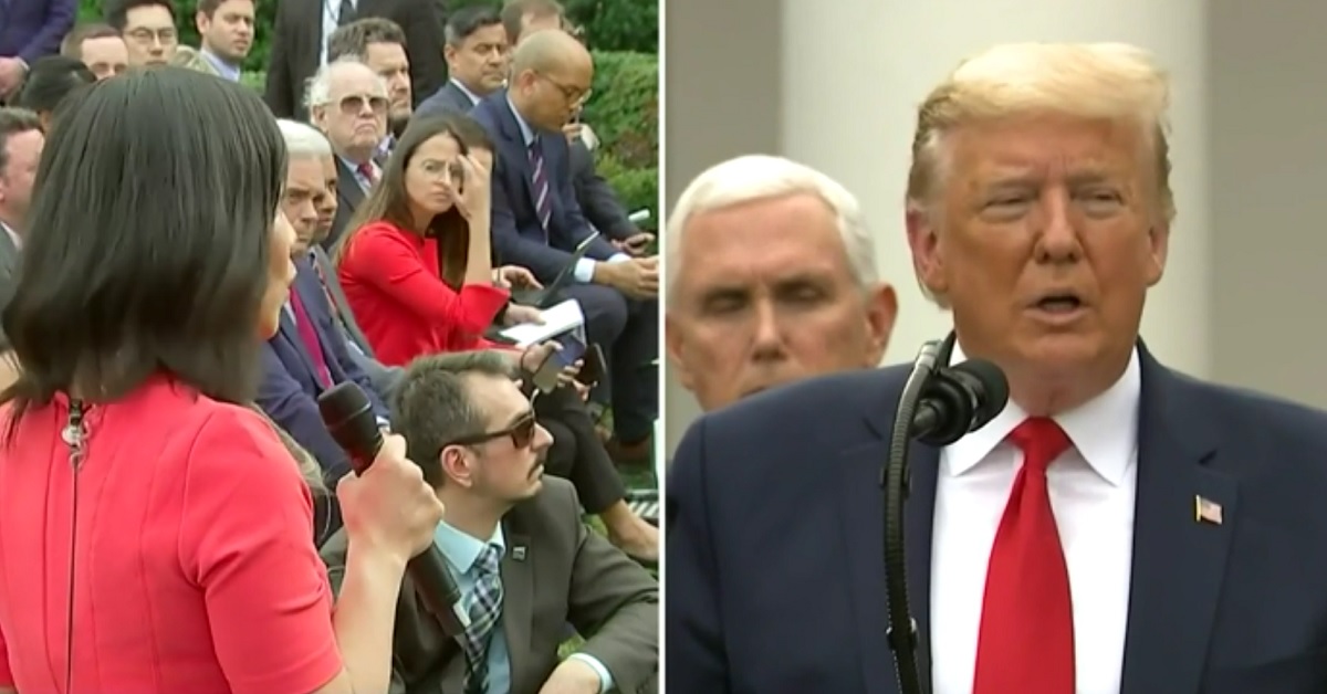 WATCH: CBS’ Weijia Jiang Maneuvers Trump Into Saying He’ll Get Tested ...