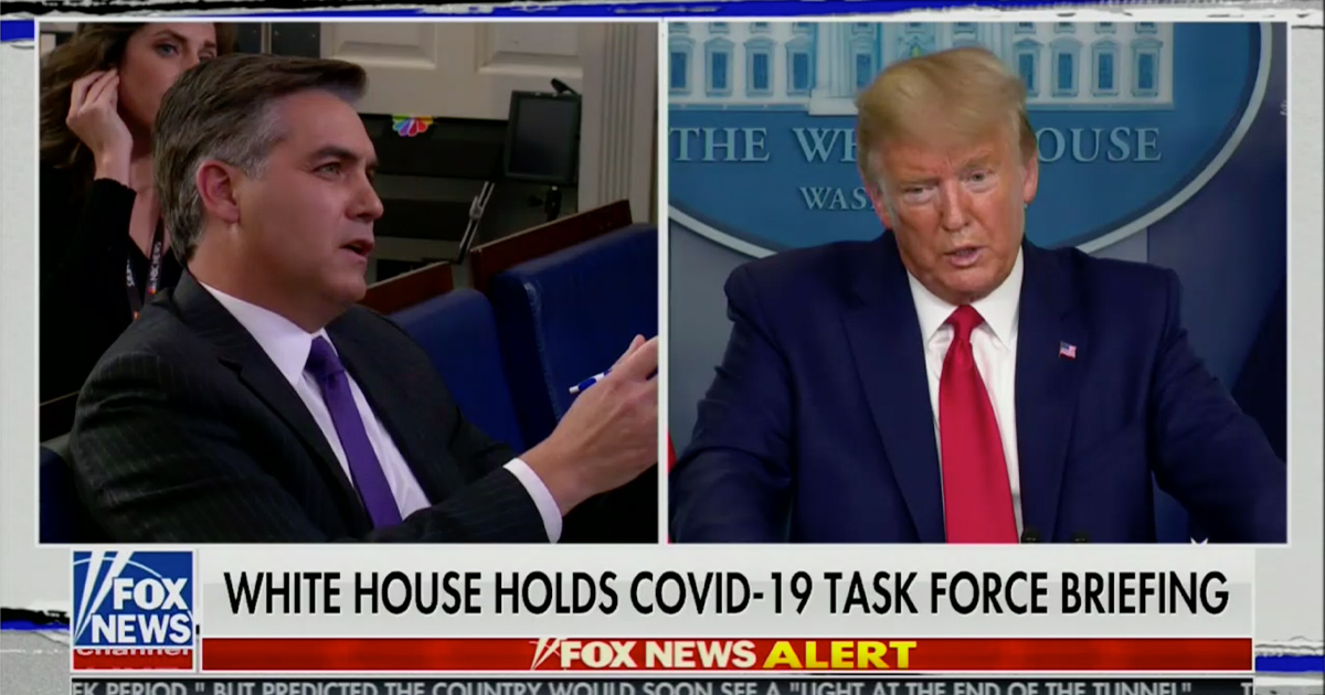 Jim Acosta Questions Trump on Shift in Coronavirus Response