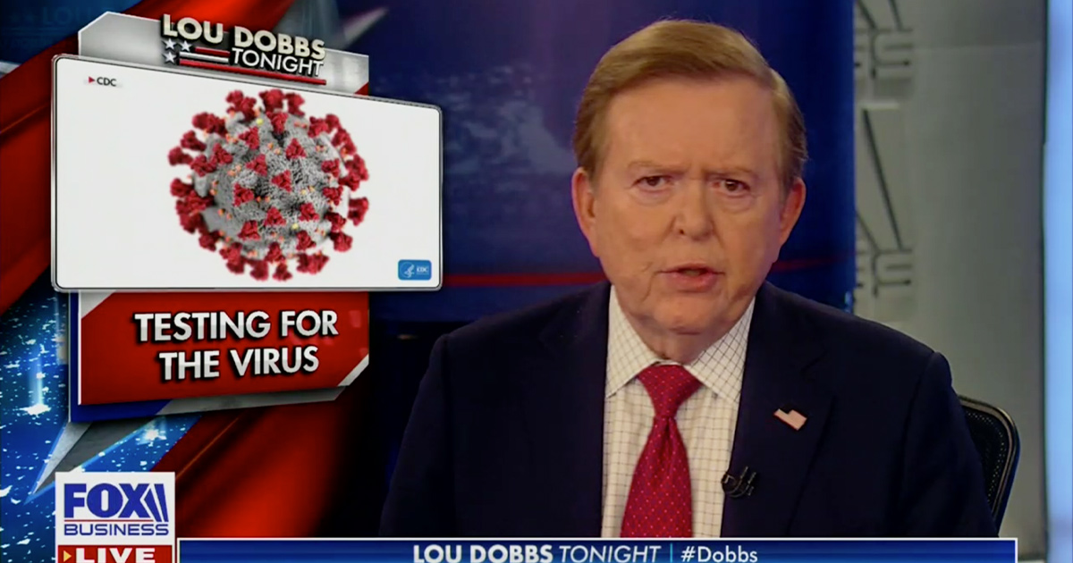Lou Dobbs Rips Alex Azar on Coronavirus Testing Stats