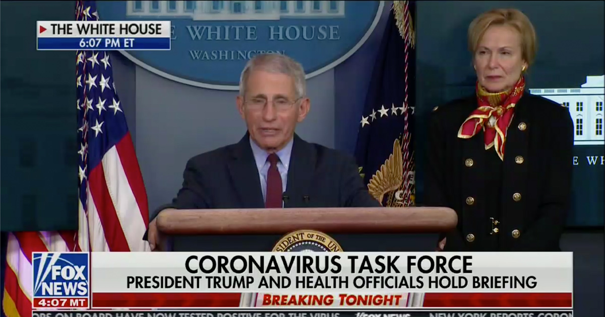 Anthony Fauci, Deborah Birx Give Sobering Coronavirus Data