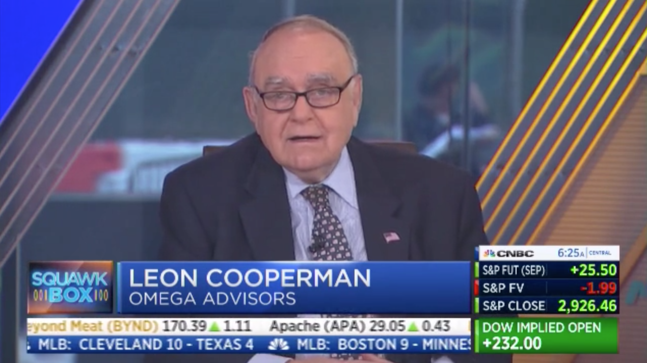 Leon Cooperman Says Coronavirus Will Change Capitalism