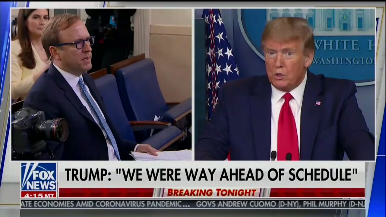 Jonathan Karl Questions Trump on 'Campaign Ad' at Briefing
