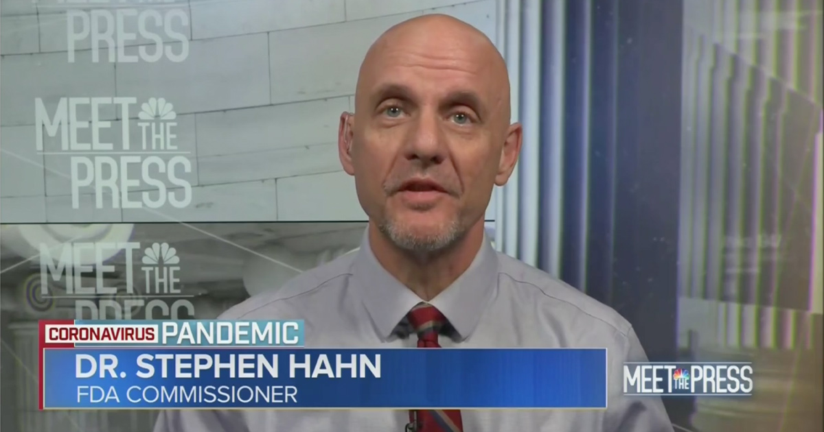 FDA Chief Stephen Hahn: I Haven't Felt Political Pressure