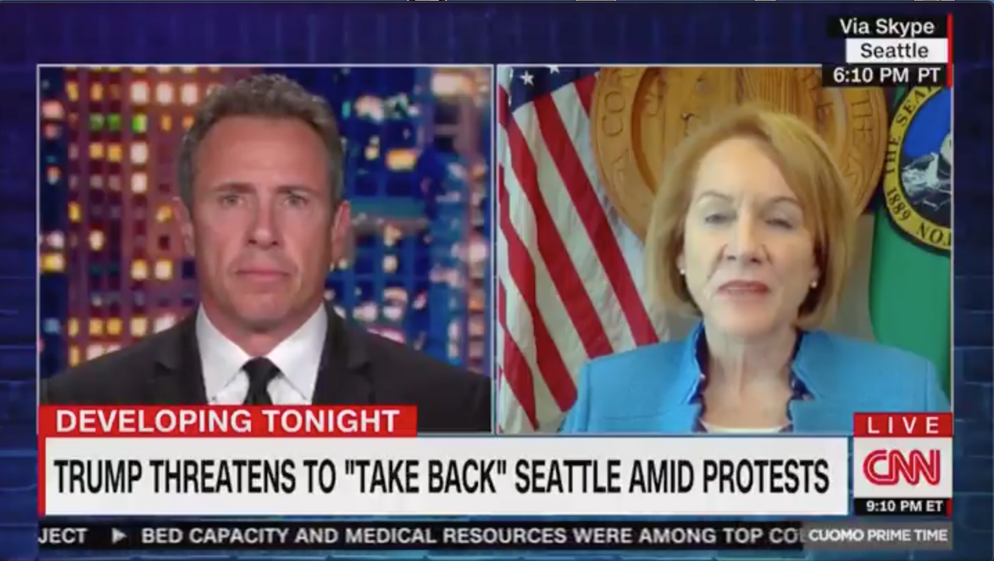 Mayor Jenny Durkan Defends Seattle's CHAZ Region