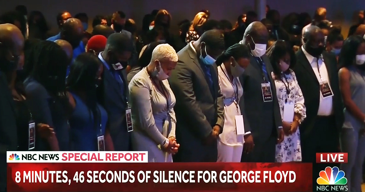 NBC News Airs Full 8:46 of Silence at George Floyd Memorial