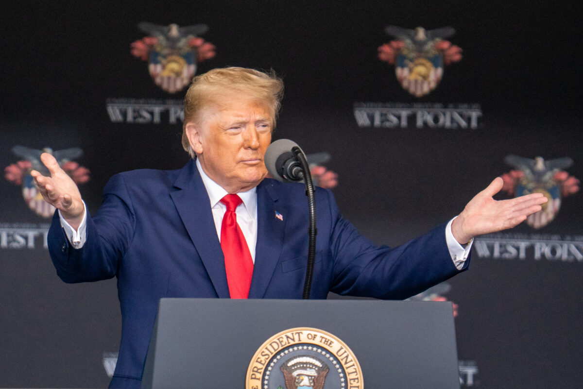 Trump Visibly Struggles During West Point Speech